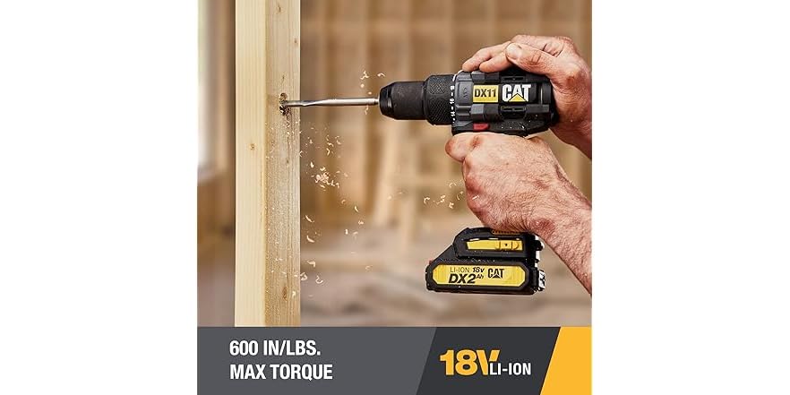 CAT DX11 18V Brushless 1/2in Drill/Driver Kit