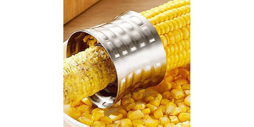 Quick Corn Cob Cutter And Peeling Ring
