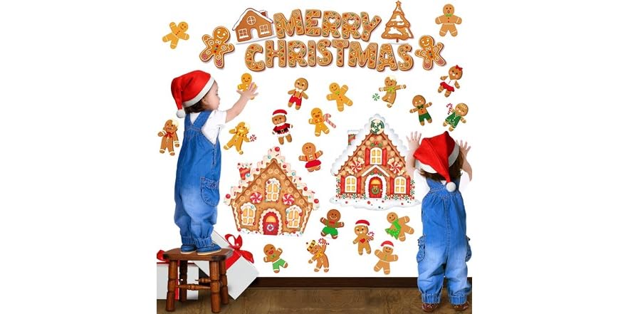 Gingerbread Man Wall Decals 2 Pack