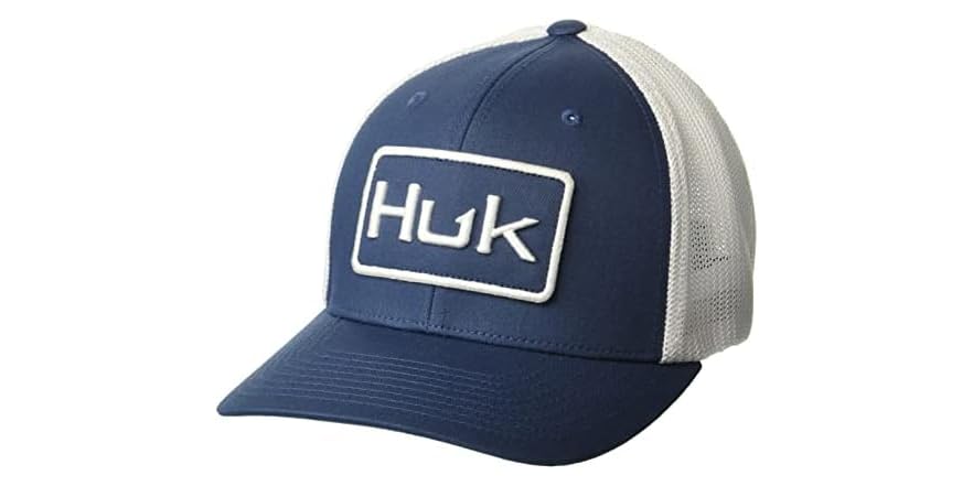 HUK Men's Logo Stretchback Trucker Hat