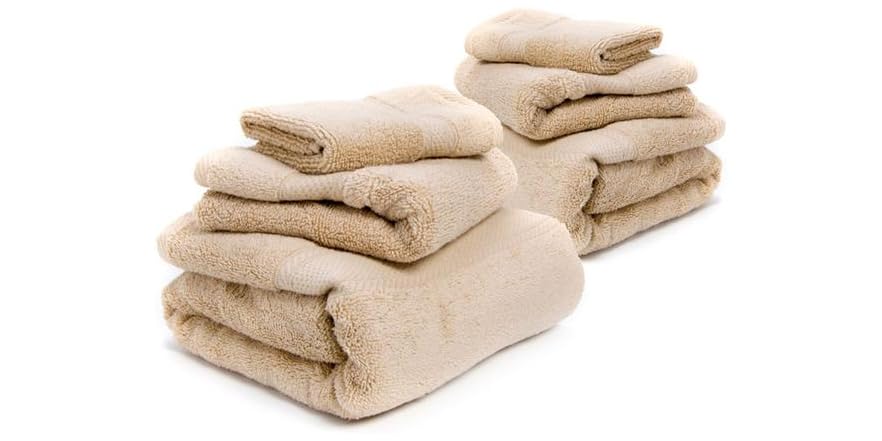 Microcotton 6-Piece Towel Set - 4 Colors