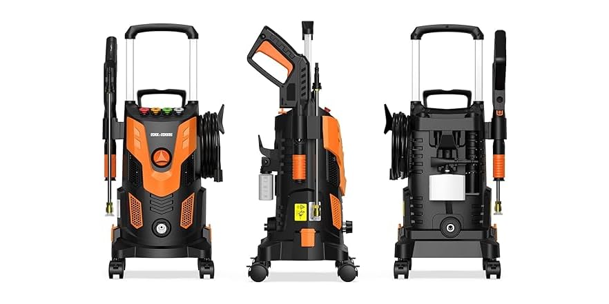 Rock&Rocker Upgraded 1750PSI Pressure Washer, 2.5GPM
