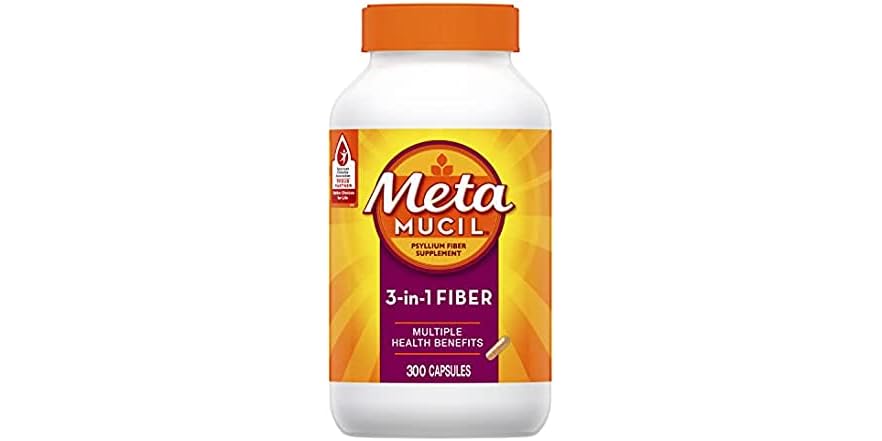 Metamucil, Psyllium Husk Powder Supplement, 300 Ct