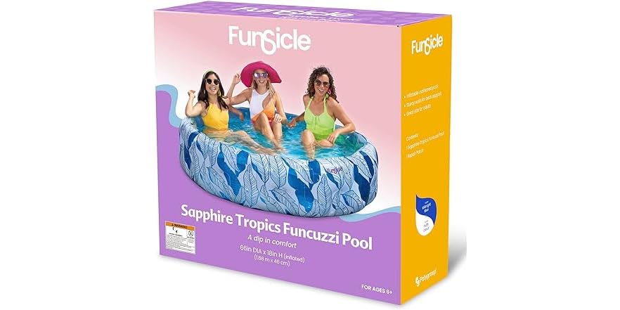 Funsicle 66in x 18in Round Sapphire Pool