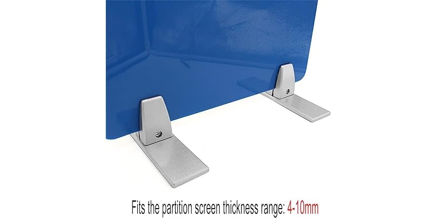 4 Pack T Shaped Desk Partition Clamps