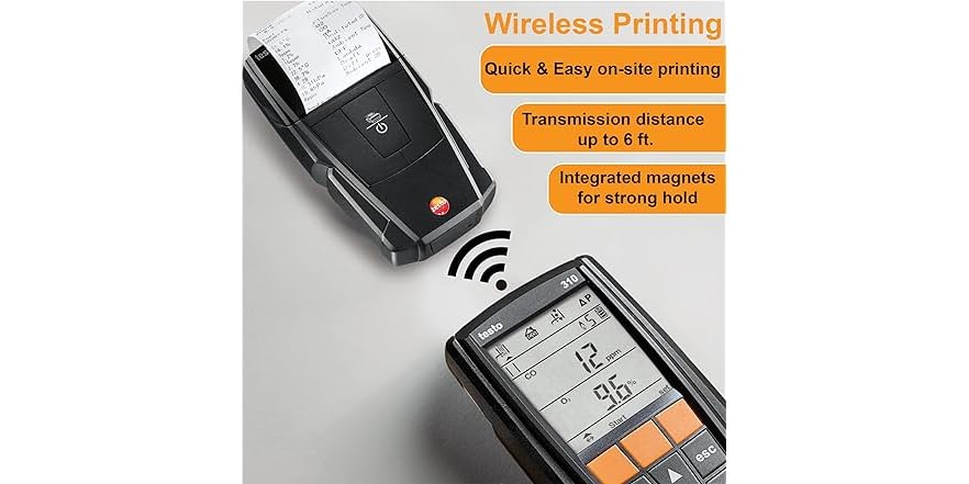 testo 310 Combustion Analyzer Kit with Printer