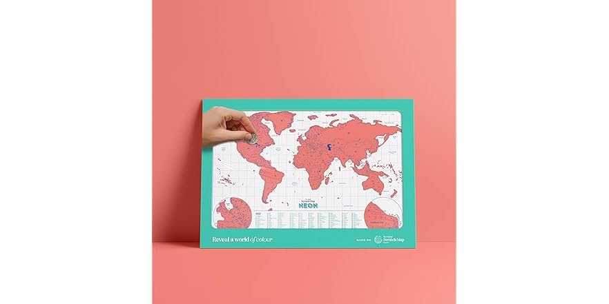 Luckies Scratch Map Neon