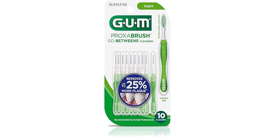 (6-Pack) GUM Proxabrush Go-Betweens - Tight - Interdental Brushes