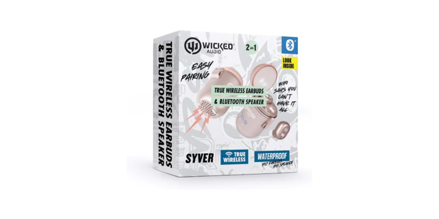 Wicked Audio Syver Speaker and Earbuds