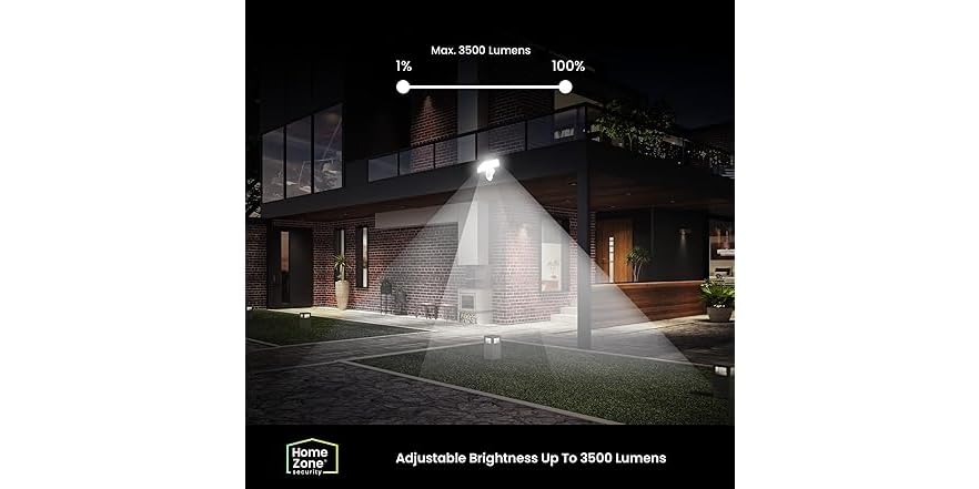 Home Zone Security Triple Head LED Flood Light