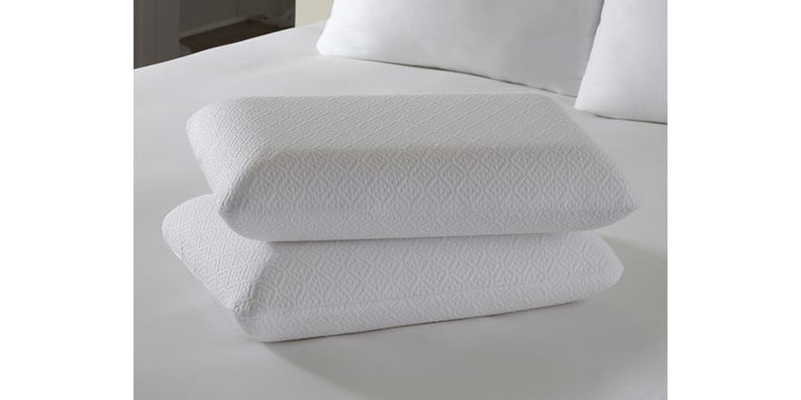 2Pk Pure Rest Oversized Sloping Memory Foam Pillow