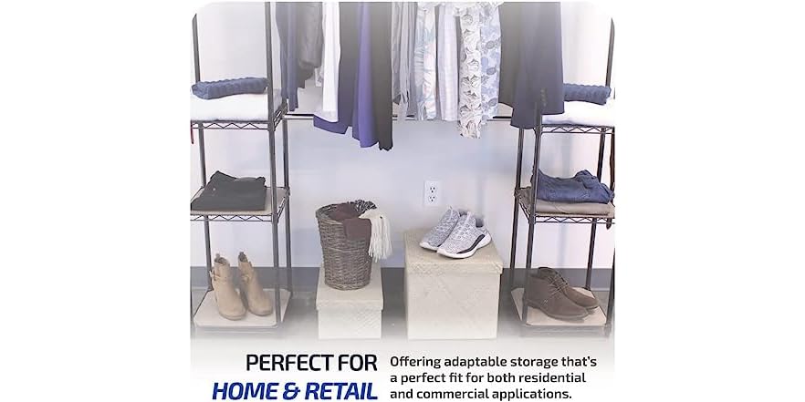 MonsterRax Expandable Clothing Rack, 14in x 72in