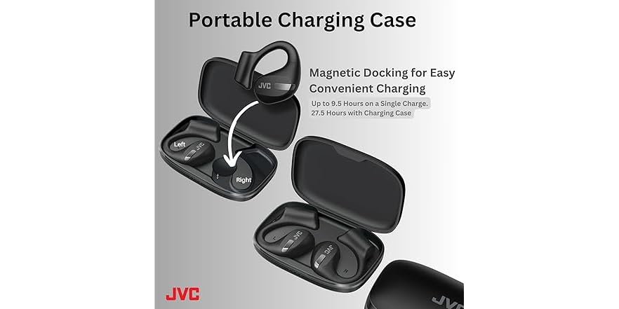 (NEW) JVC Nearphones Open Ear True Wireless Earbuds