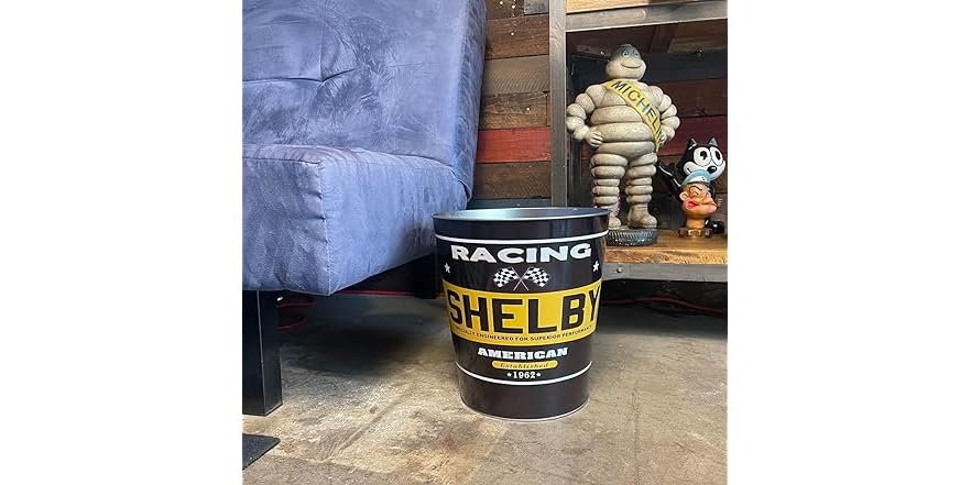 Shelby Racing Tapered Metal Trash Bin