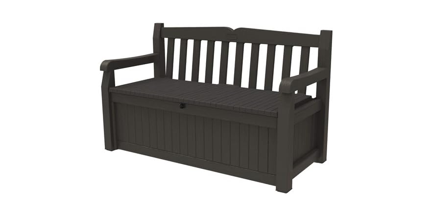 Keter Solana 70 Gallon Storage Bench Deck Box