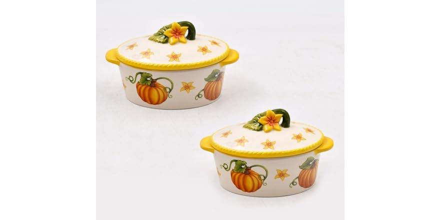 Temp-tations 16oz Lidded Bakers, 2 Sets