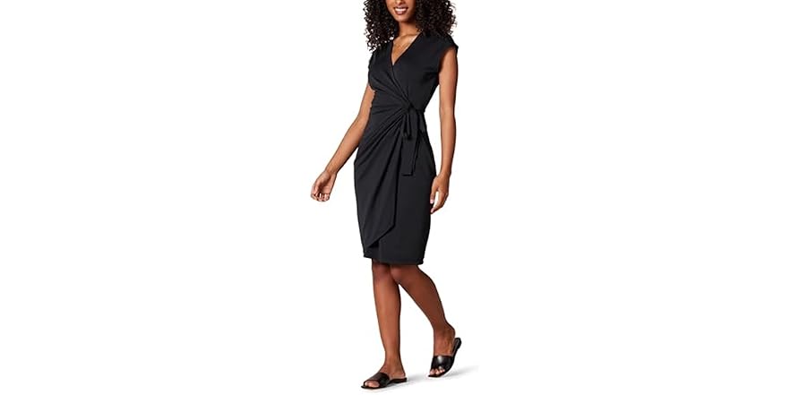 Amazon Essentials Womens V Neck Wrap Dress 1223