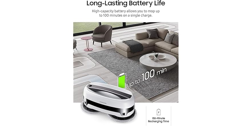 SAMSUNG Jetbot Mop, Cordless Robot Cleaner