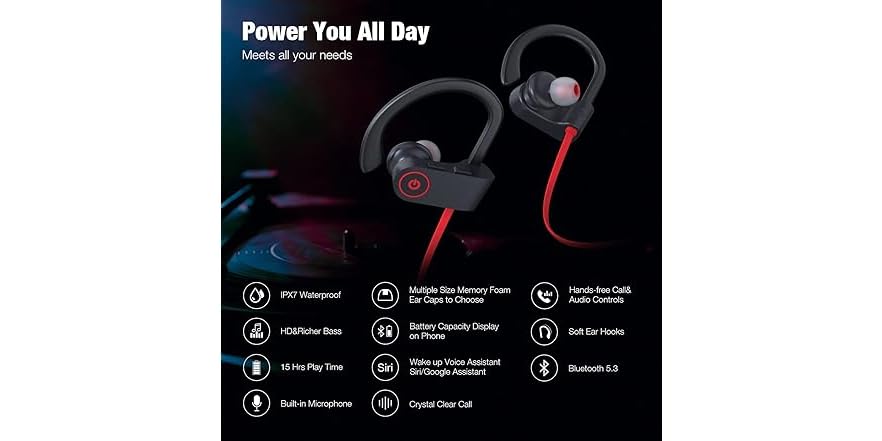 Boean Bluetooth IXP7 Headphones