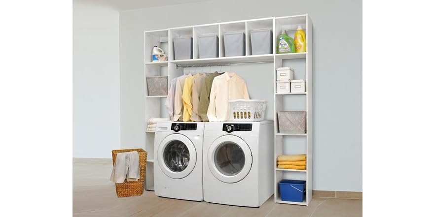 Vertical 5 Cube Storage White