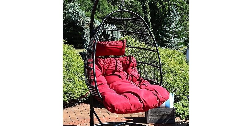 Sunnydaze Julia Hanging Egg Chair