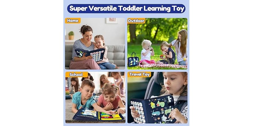 Qizfun Busy Board Book