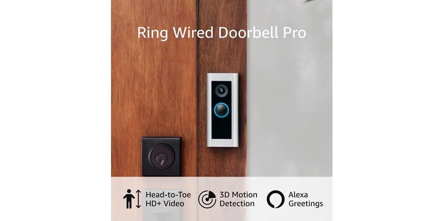 Certified Refurbished Ring Wired Doorbell Pro