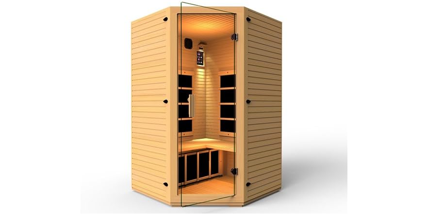 JNH Lifestyles 2-3 Person Corner Infrared Sauna