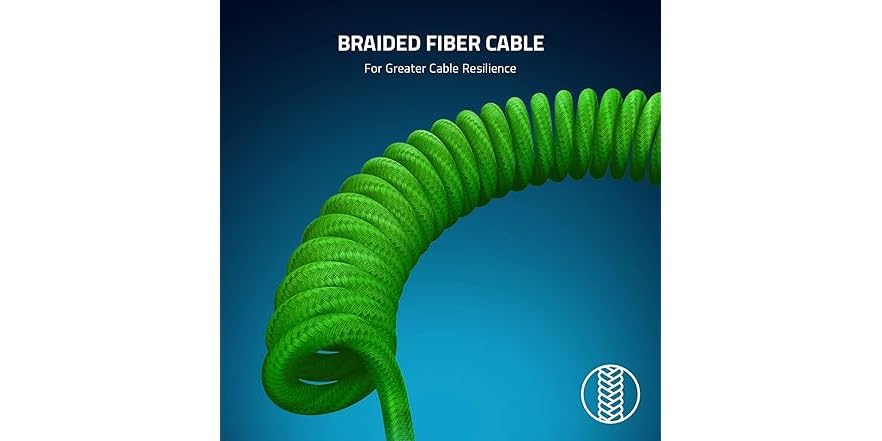 Razer PBT Keycap + Coiled Cable Upgrade Set