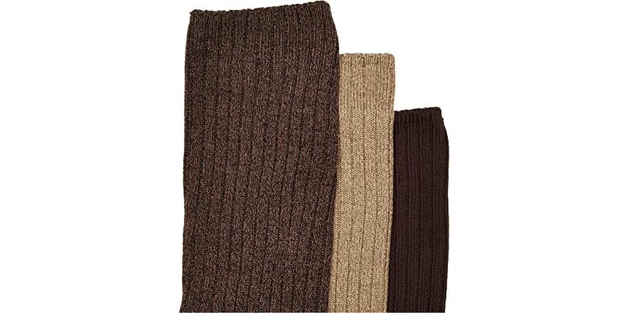 Chaps Men's Rib Crew Dress Socks 3-Pairs