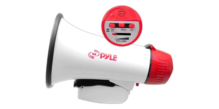 Mini Compact Megaphone w/ Siren Alarm