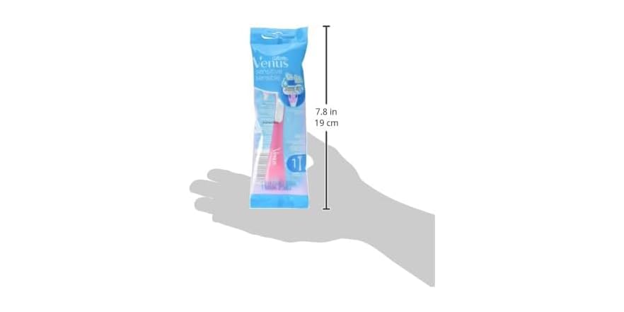Venus Sensitive Disposable 1ct Razor - Case of 36