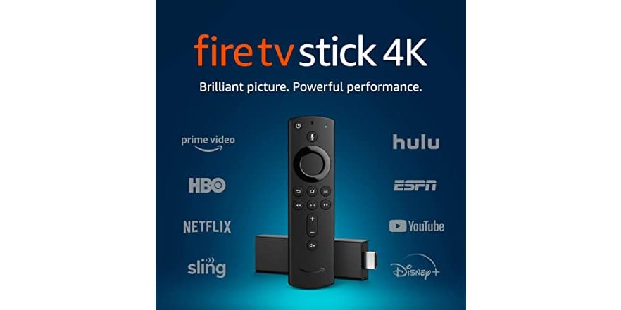(NEW) Fire TV Stick 4K (1st Gen) streaming device with Alexa Voice ...