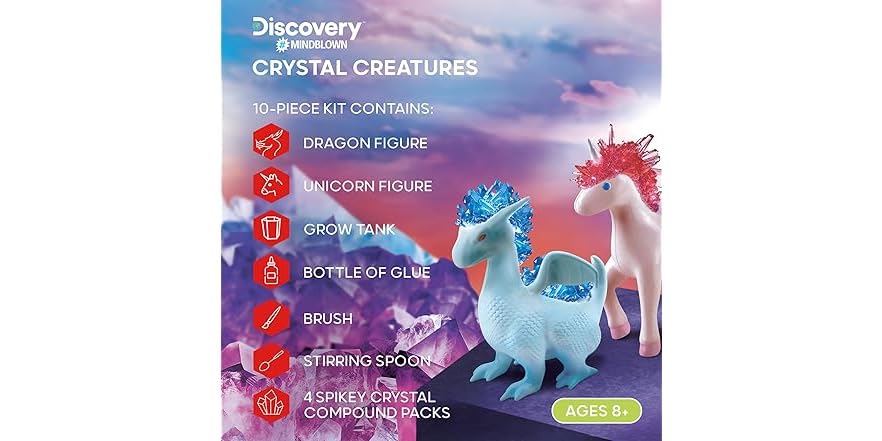 Discovery™ #MINDBLOWN Crystal Creatures Grow Kit