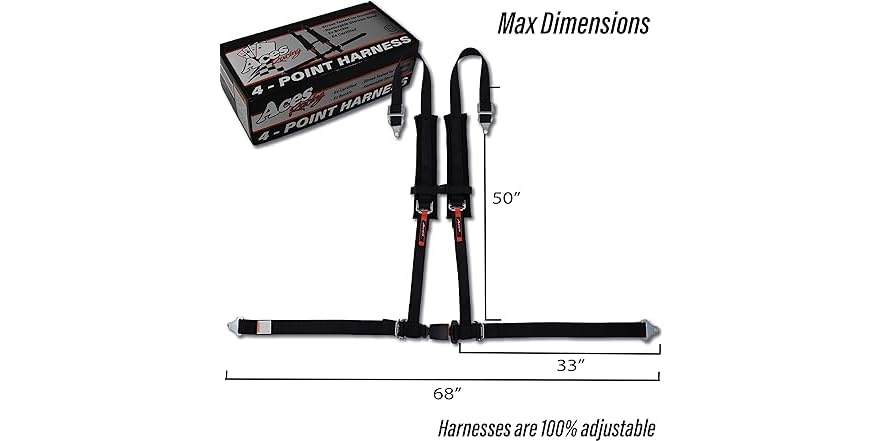4 Point Harness with 2 Inch Padding