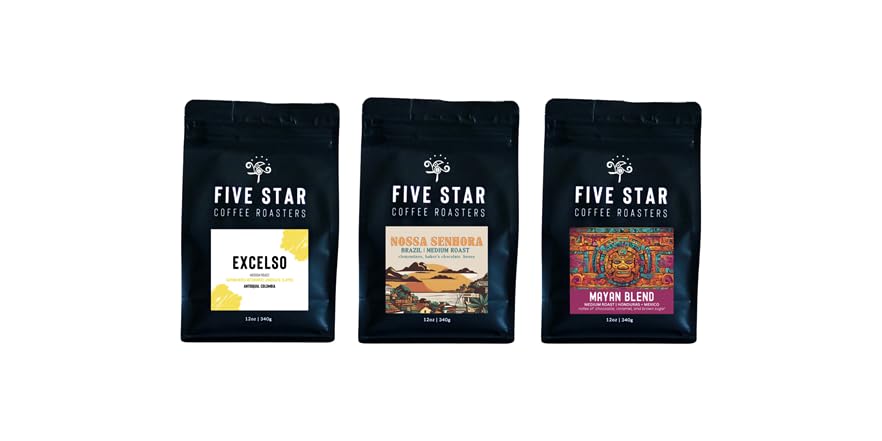 3Pk Five Star Coffee Roasters “Explorer Bundle”