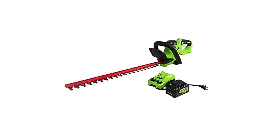 Greenworks 24V 22" Laser Cut Hedge Trimmer Kit