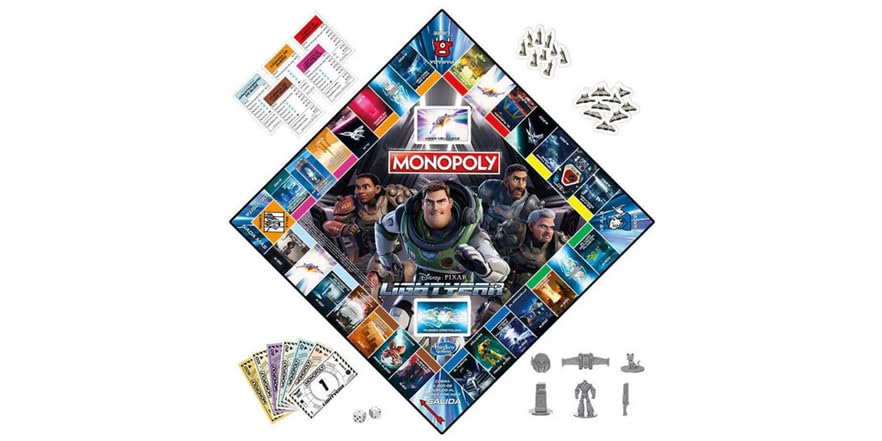 2 Pack Monopoly Lightyear Board Games