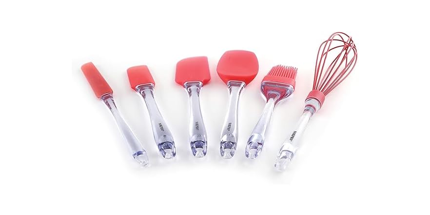 Norpro Silicone Spatula, Medium, Red