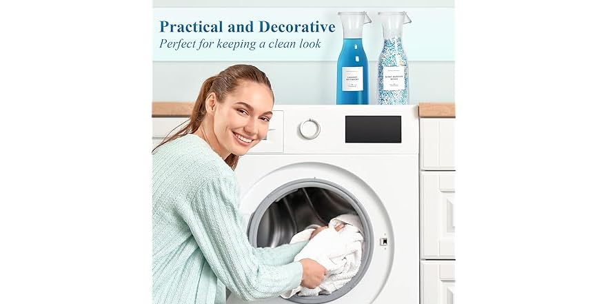 Laundry Detergent Bottles 2 Pack