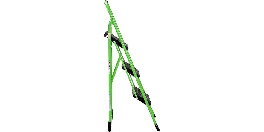 COSCO 11408GNF1E, Green Three Big Folding Step Stool