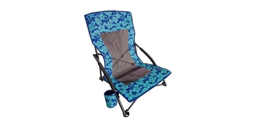 Collapsible Blue Beach Chair