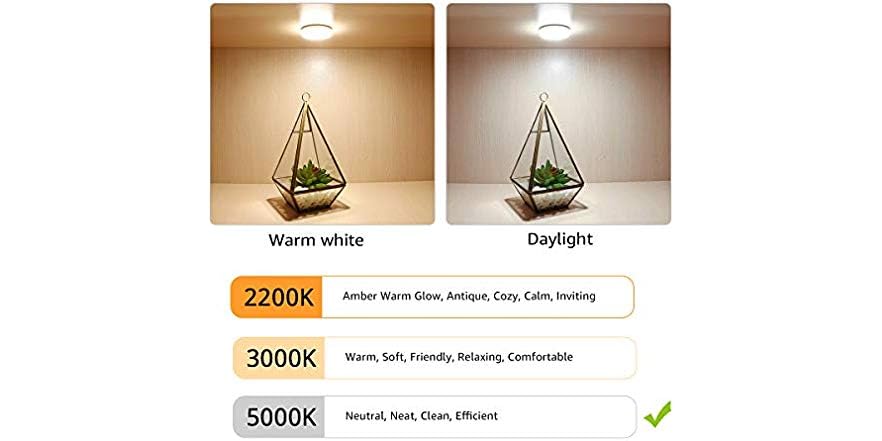 Lighting EVER LE LED Puck Lights, Kitchen Under Cabine