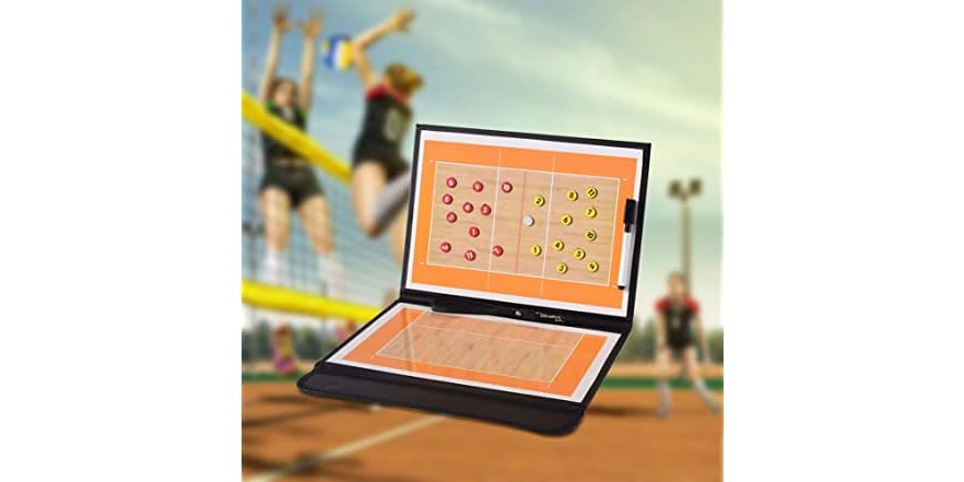Volleyball Coaching Board with Dry Erase