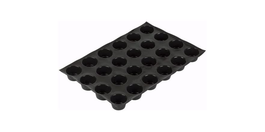 Flexipan 4-Ounce Muffin Pan with 24 Molds,Black