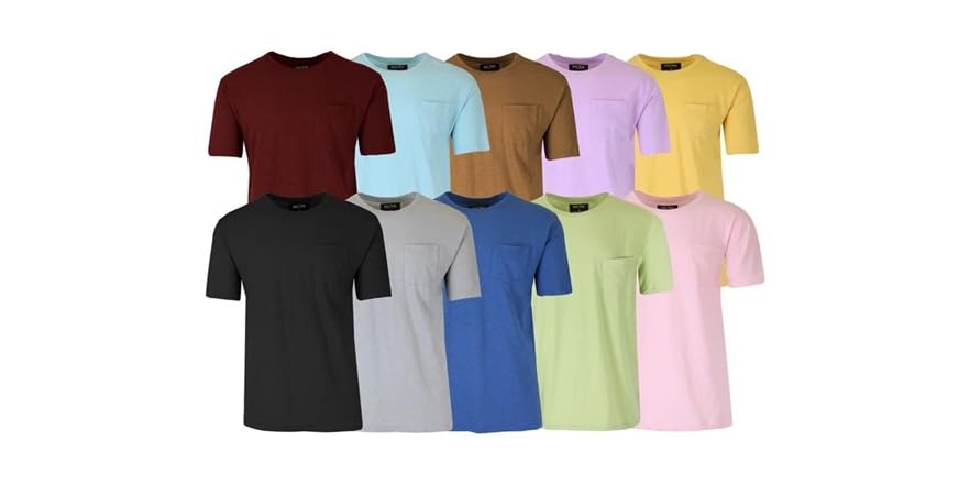 Men's Assorted Pocket Tee 5-Packs