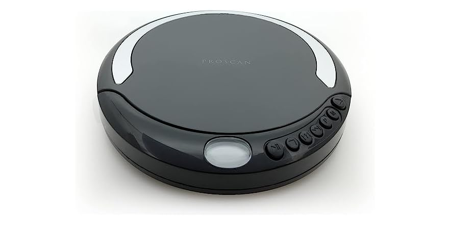 PROSCAN Personal Compact CD Player w/Wired Earbuds