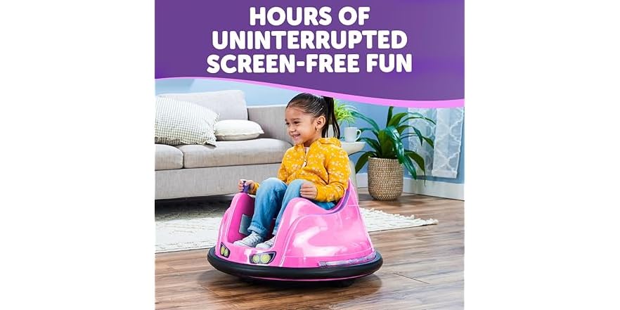 Flybar FunPark 6V Bumper Car for Toddlers