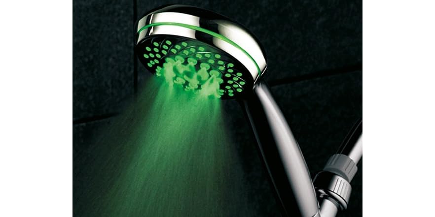 LED Hand Shower With Temp Sensor