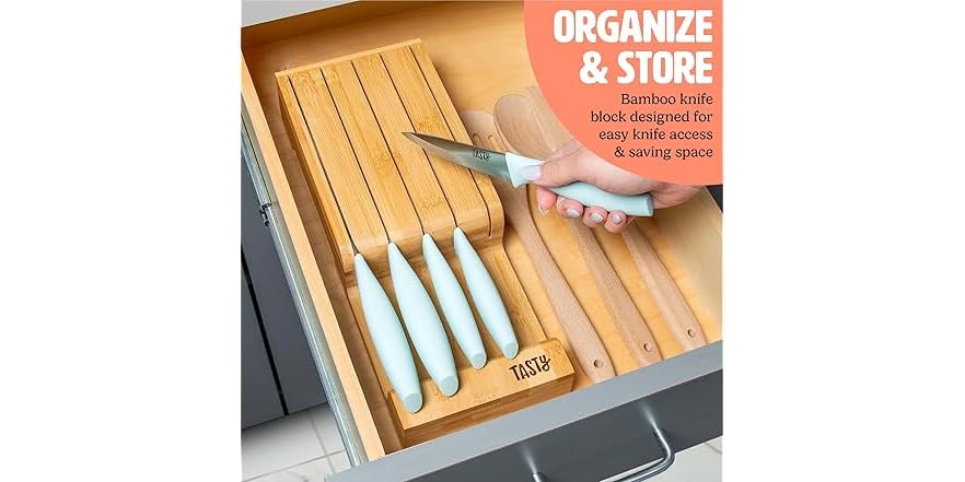 Tasty In-Drawer Kitchen Knife Set